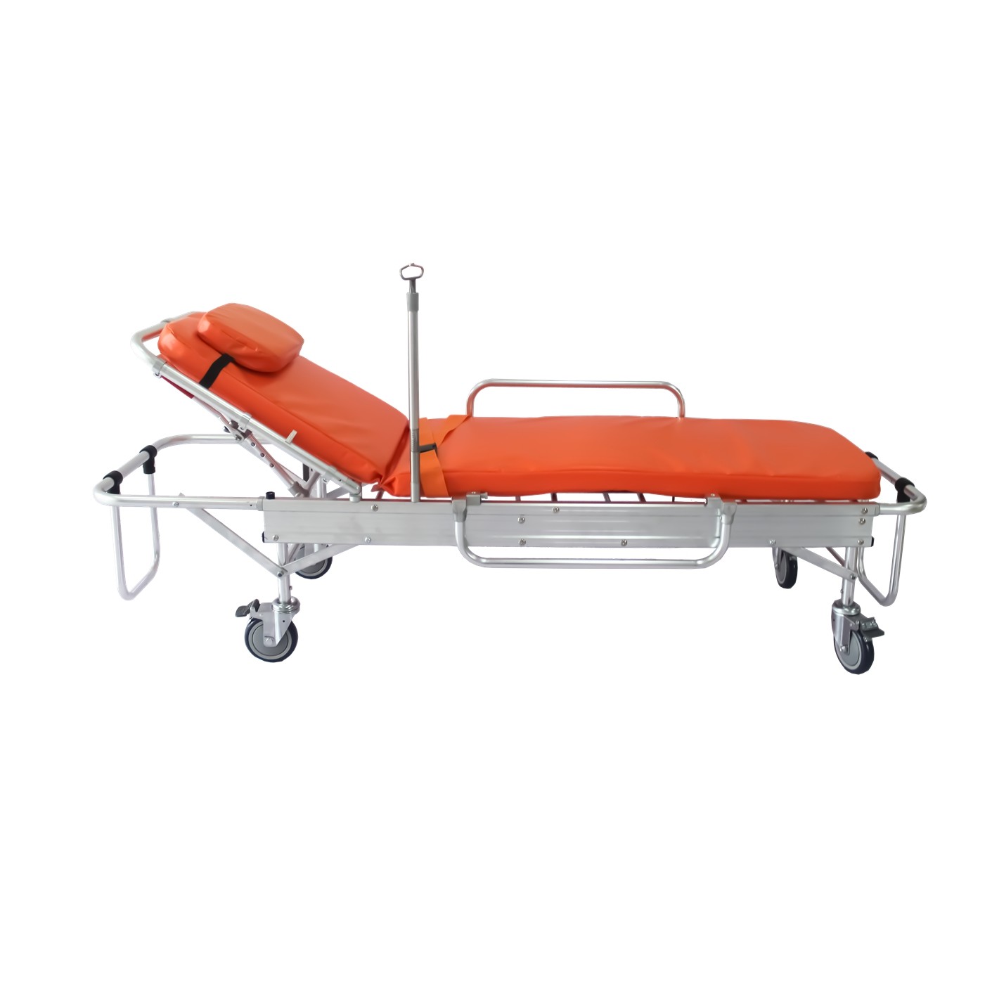 50cm Portable Gurney Folding Ambulance Stretcher 30 Deg For Clinic